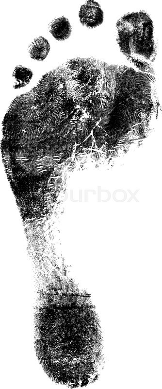 Male Footprint | Stock vector | Colourbox