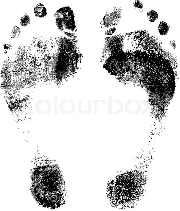Hi resolution image of 2 Footprints | Stock vector | Colourbox