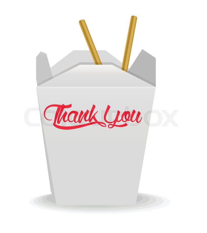 Chinese Takeout Box Cartoon