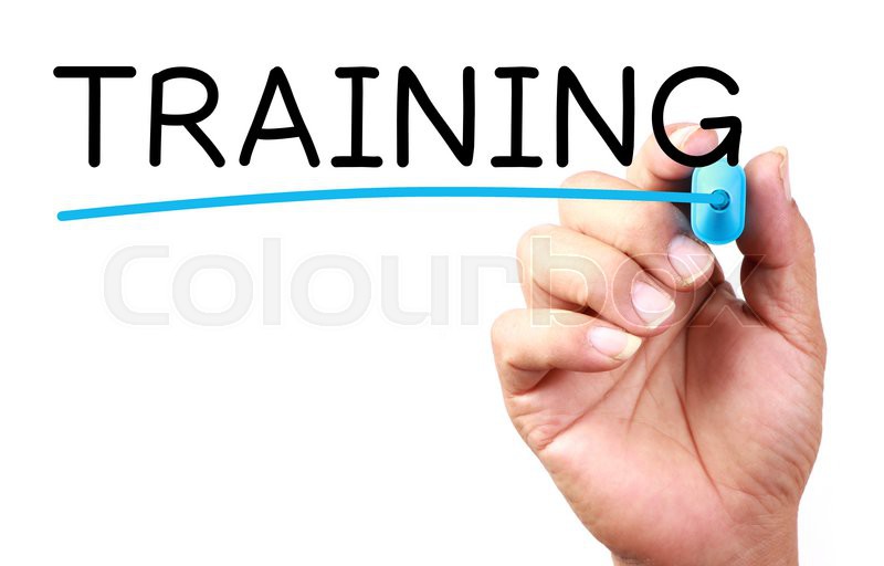 Training text with line written on ... | Stock image | Colourbox