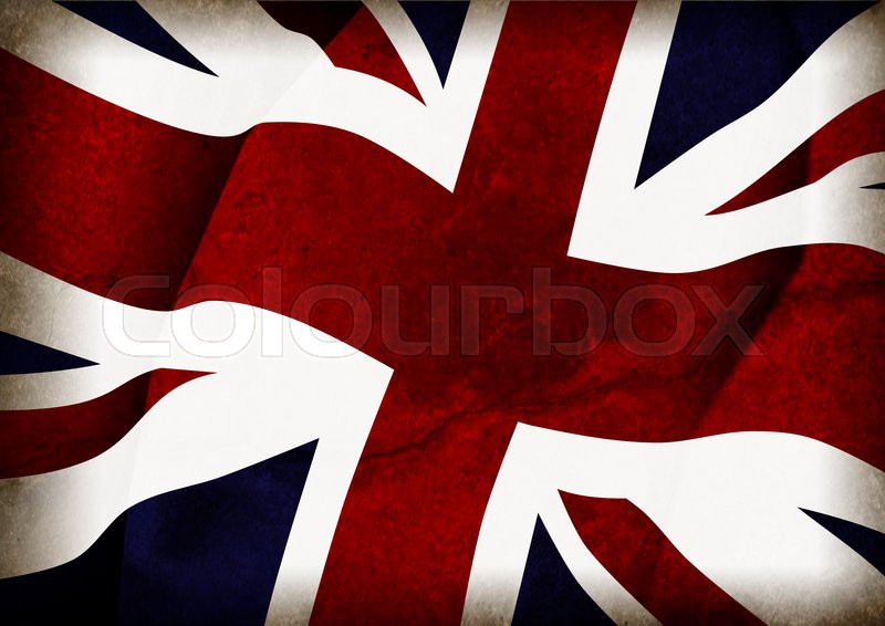 Union Jack with texture | Stock image | Colourbox