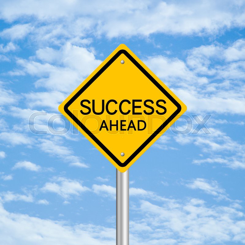 Success Ahead Sign