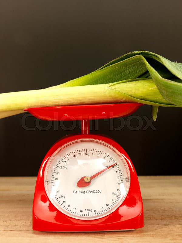 A close up shot of a set of food scales | Stock image | Colourbox