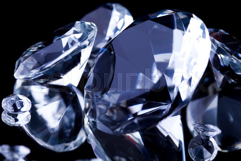 Crystal diamond, bright colorful tone ... | Stock image | Colourbox