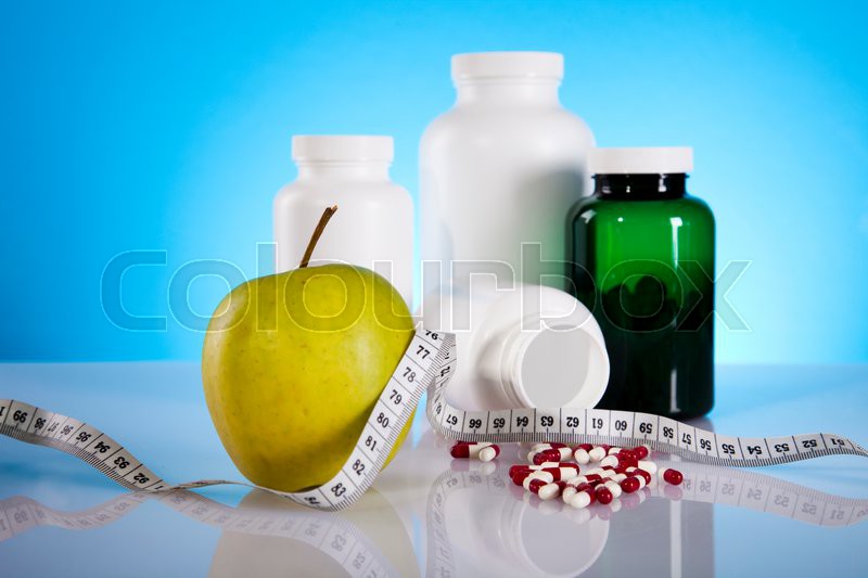 Supplements background, bright colorful ... | Stock image | Colourbox