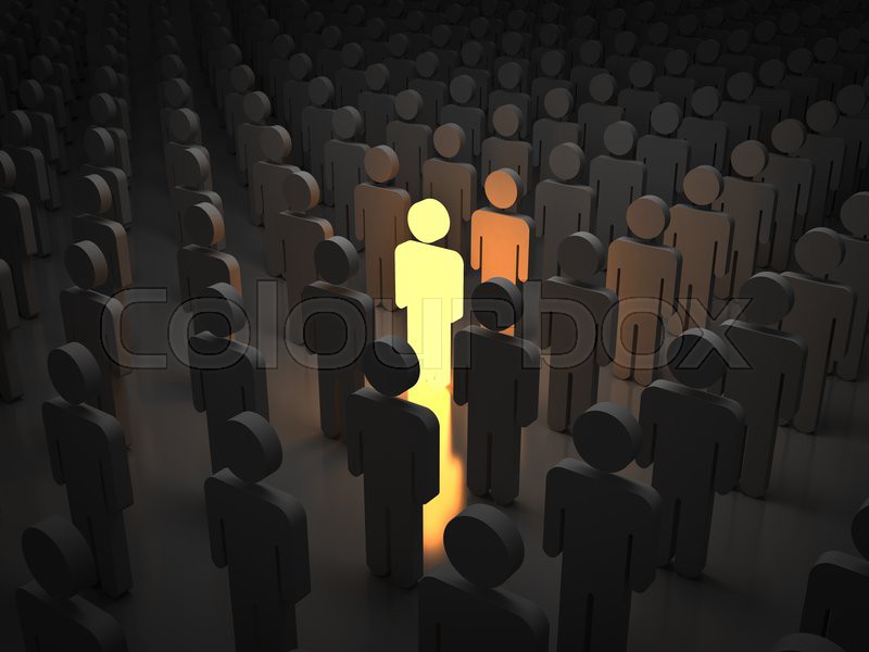 Stand out from the crowd and different ... | Stock image | Colourbox