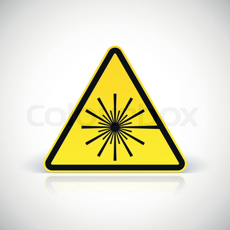 Laser Hazard warning sign.. Vector illustration for your design and ...