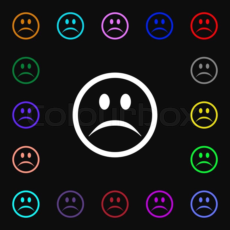 Sad Smiley Faces Symbols