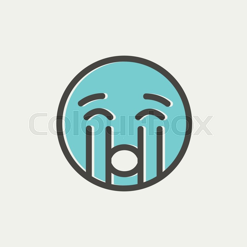 Crying out loud icon thin line for web ... | Stock vector | Colourbox