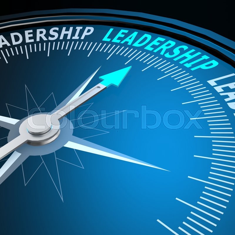 Leadership word on compass image with ... | Stock image | Colourbox