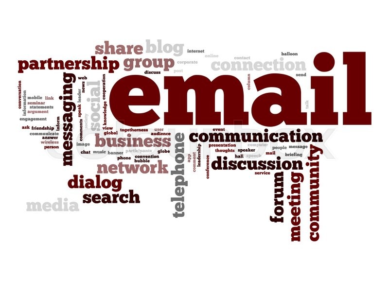 Email word cloud | Stock image | Colourbox