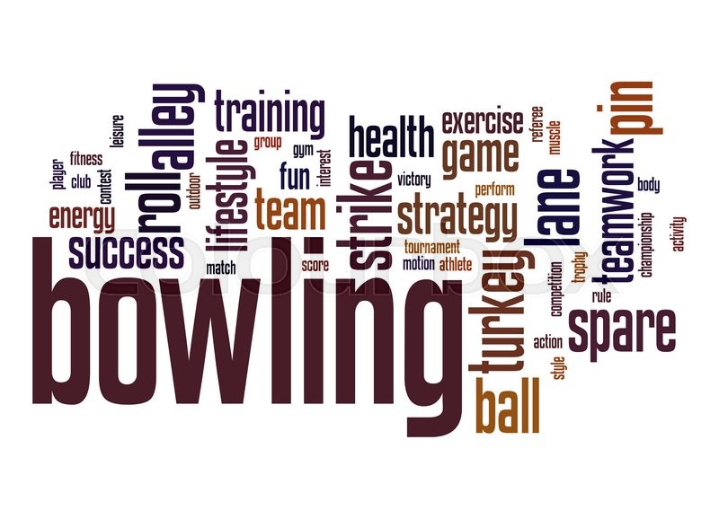 Bowling word cloud | Stock image | Colourbox