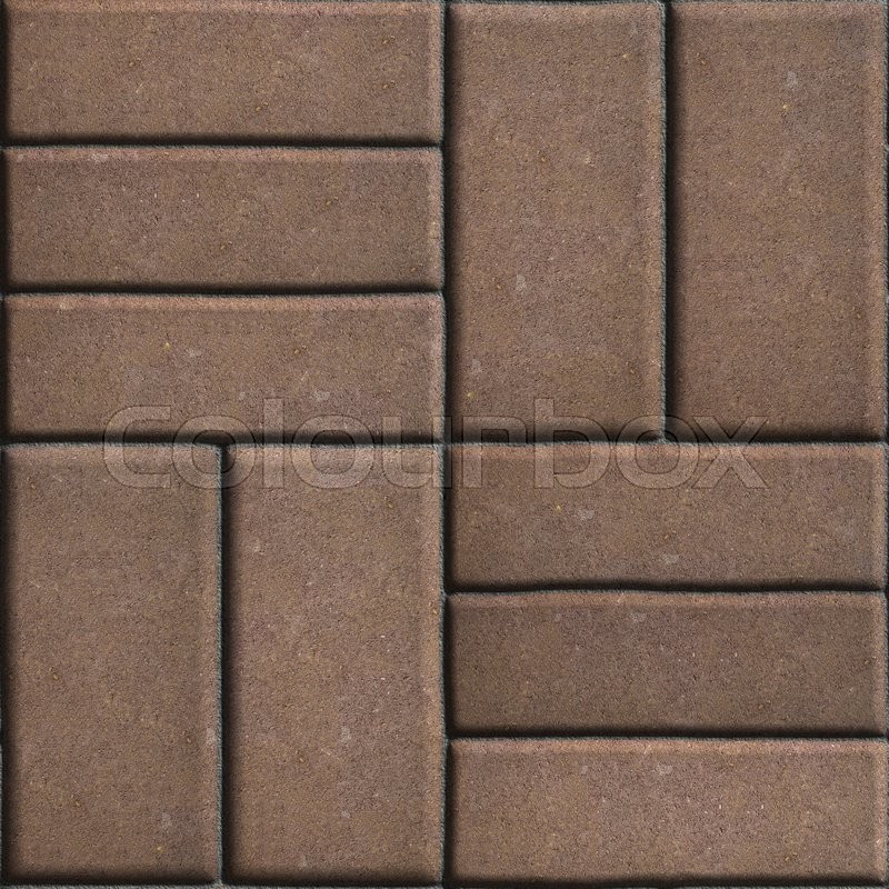 Brown Pave Slabs Rectangles Arranged ... | Stock image | Colourbox