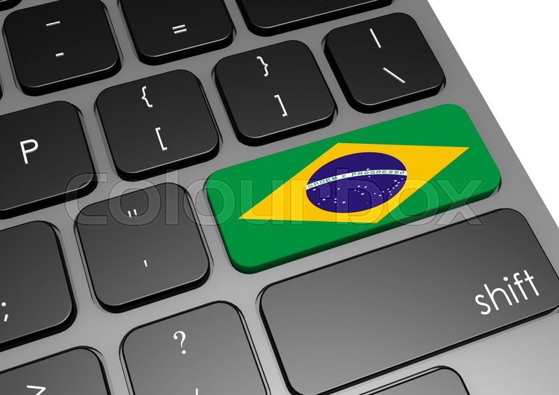Brazil keyboard image with hi-res ... | Stock image | Colourbox