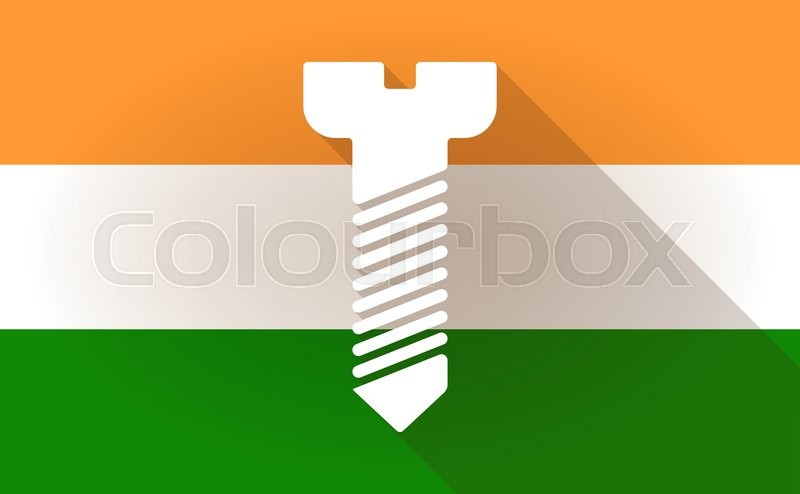 Illustration of an India flag icon ... | Stock vector | Colourbox