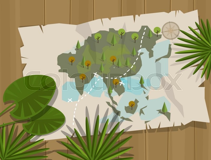 Adventure Map Clipart Background