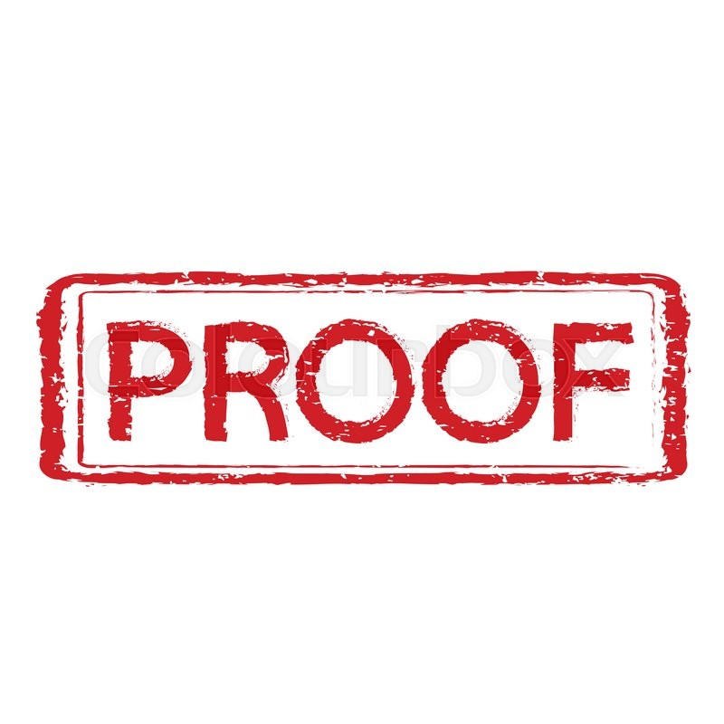 Stamp text PROOF | Stock vector | Colourbox