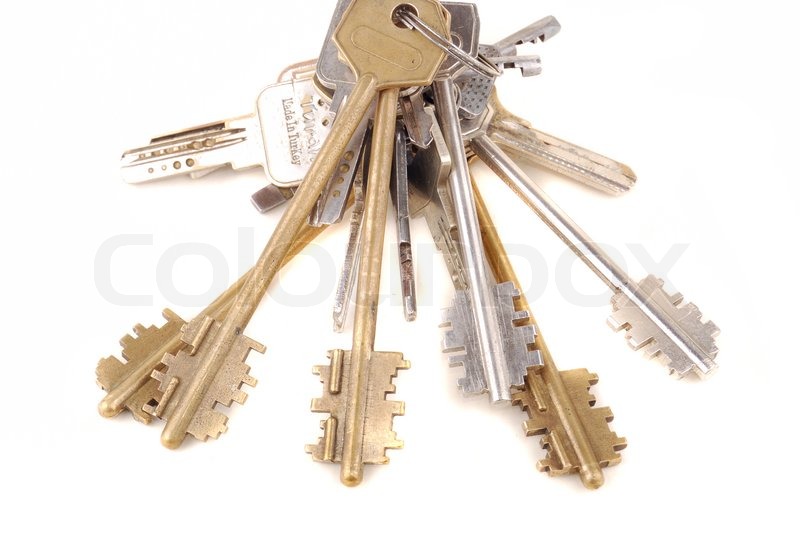 Bunch of keys of the various form of ... | Stock image | Colourbox