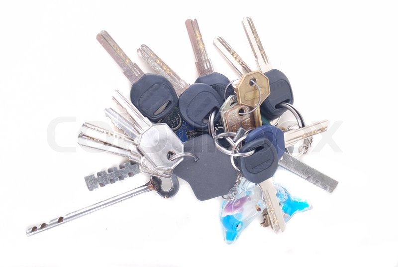 Bunch of keys of the various form of ... | Stock image | Colourbox