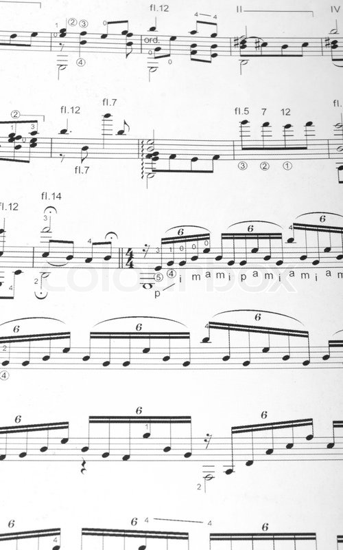 Music Written In Music Notes