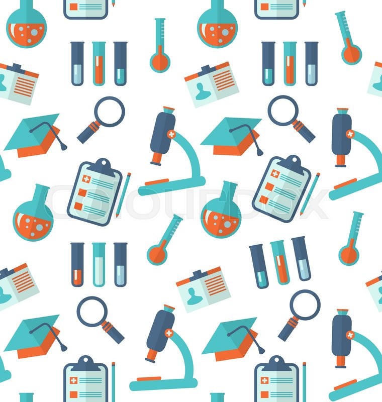 Illustration Chemical Seamless Pattern ... | Stock vector | Colourbox