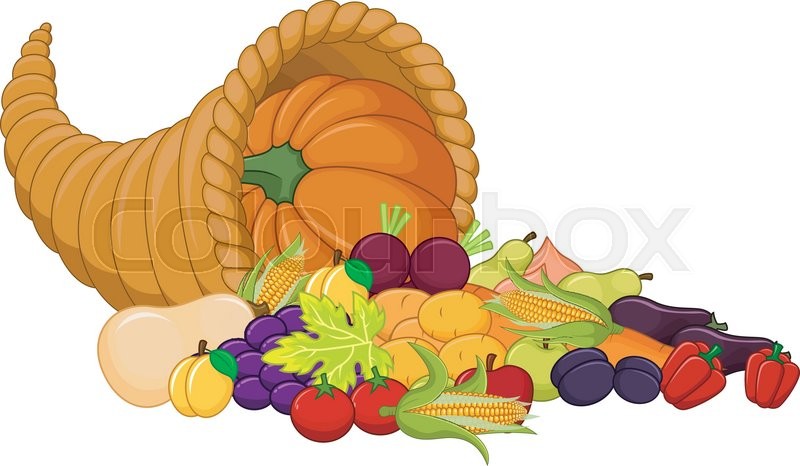 Thanksgiving Cartoon Cornucopia