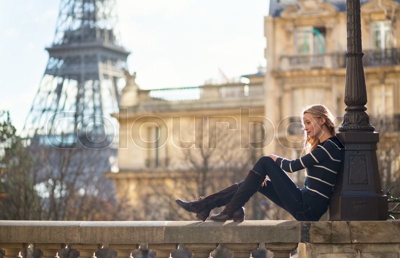 Beautiful young woman in Paris | Stock image | Colourbox
