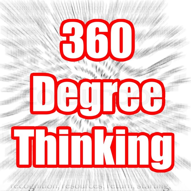 360 Degree Thinking image with hi-res ... | Stock Photo | Colourbox