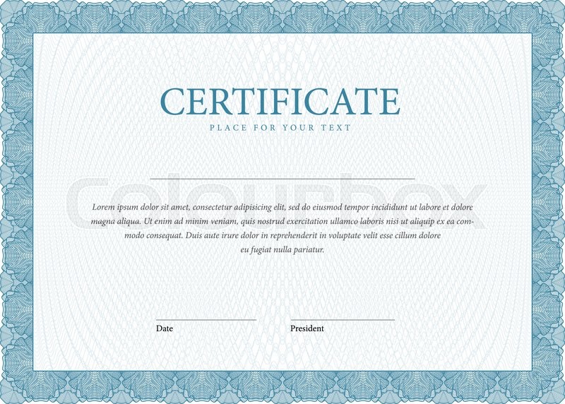 Certificate. Template diplomas, ... | Stock vector | Colourbox