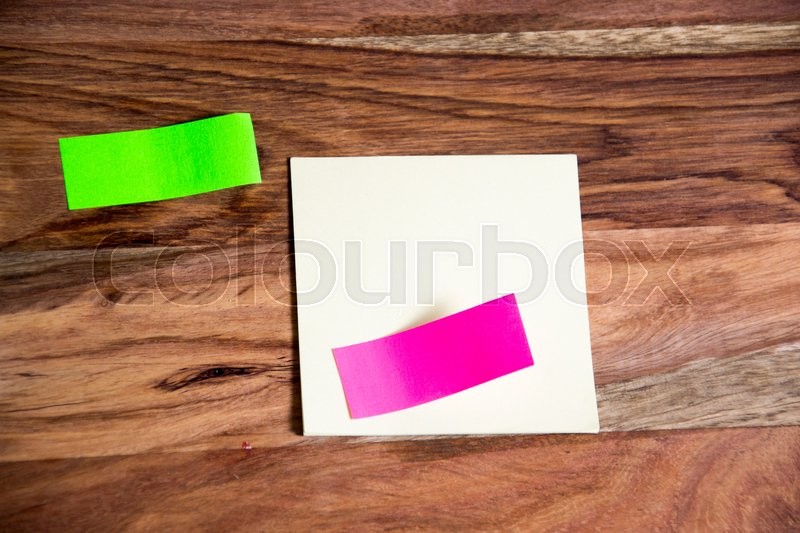 Leeres Post-its | Stock Bild | Colourbox