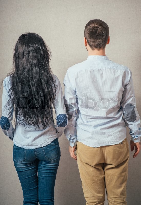 Girl Hugging Boy From Back