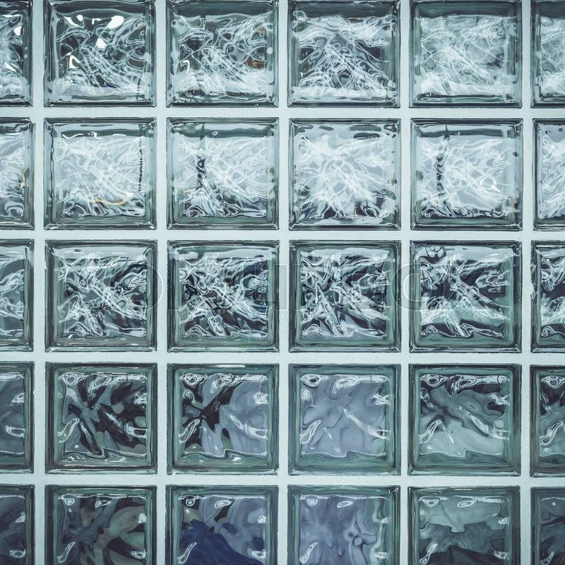Close up Pattern of glass block wall ... | Stock image | Colourbox