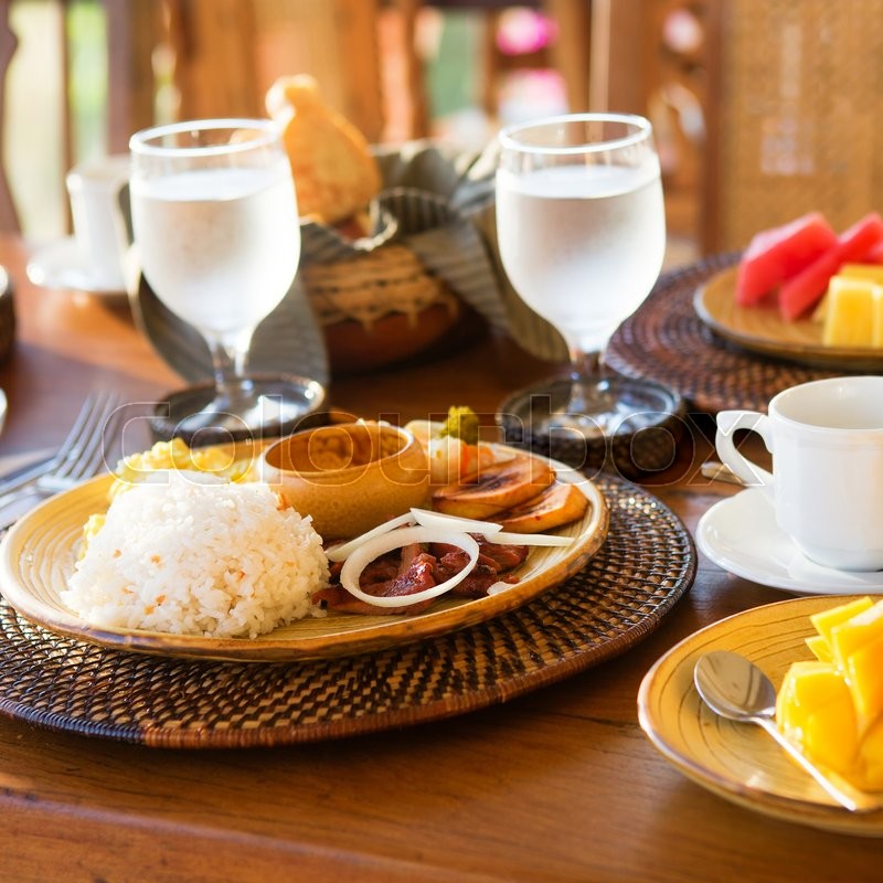 Traditional Philippino breakfast with ... | Stock image | Colourbox
