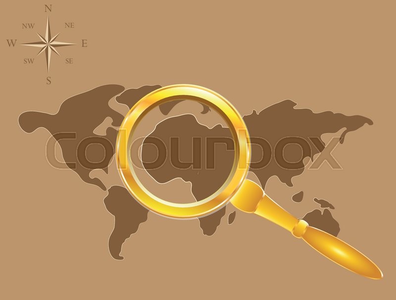 Spectral World map | Stock vector | Colourbox