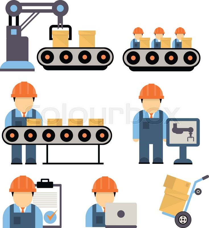 Manufacturing Process Clipart
