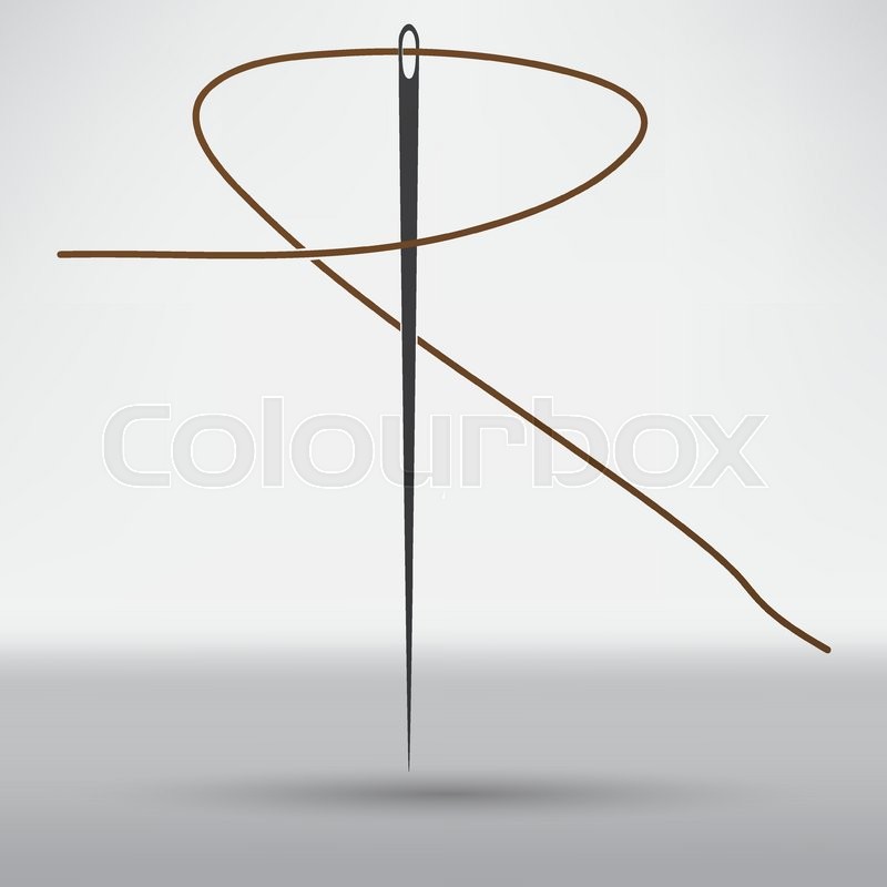 Needle and thread icon | Stock vector | Colourbox