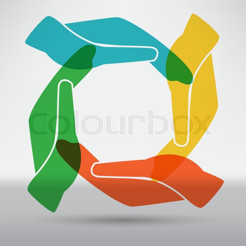 Hands connecting | Stock vector | Colourbox