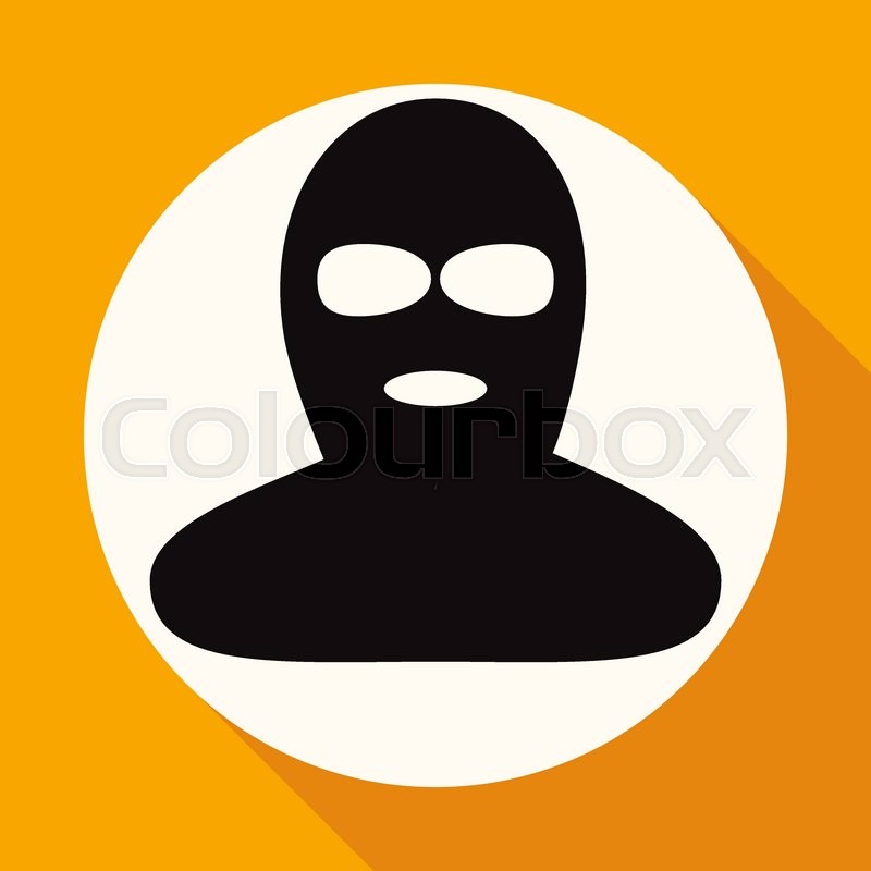 Icon offender on white circle with a ... | Stock vector | Colourbox