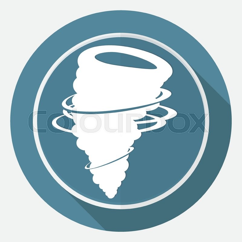 Icon wind on white circle with a long ... | Stock vector | Colourbox