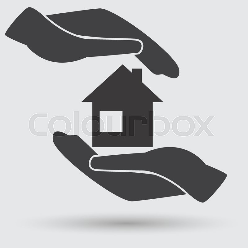 Hand and house | Stock vector | Colourbox
