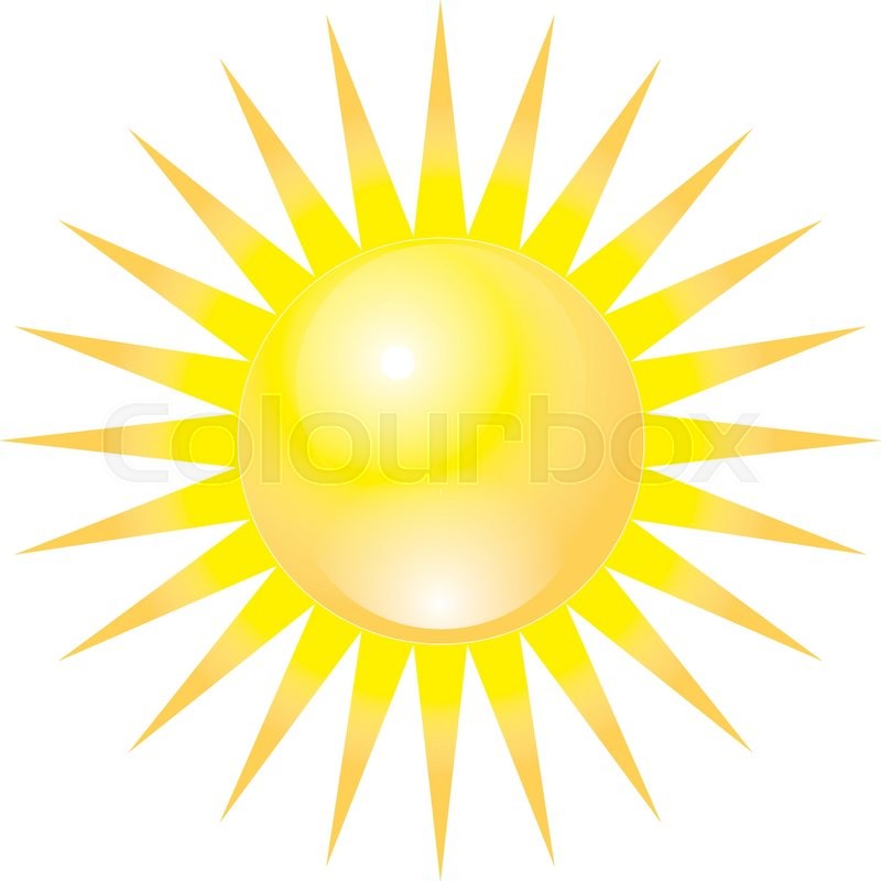Sol, illustrationer, vejr | stock vektor | Colourbox