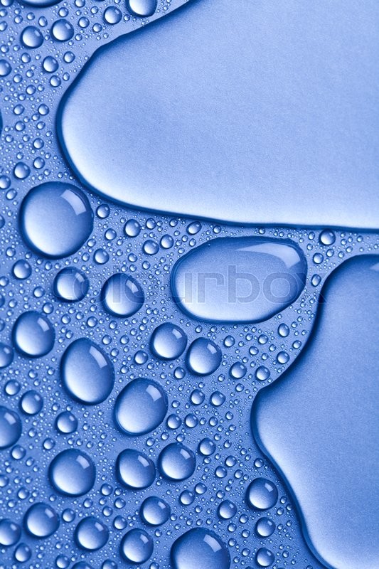 Water background, fresh blue theme | Stock image | Colourbox