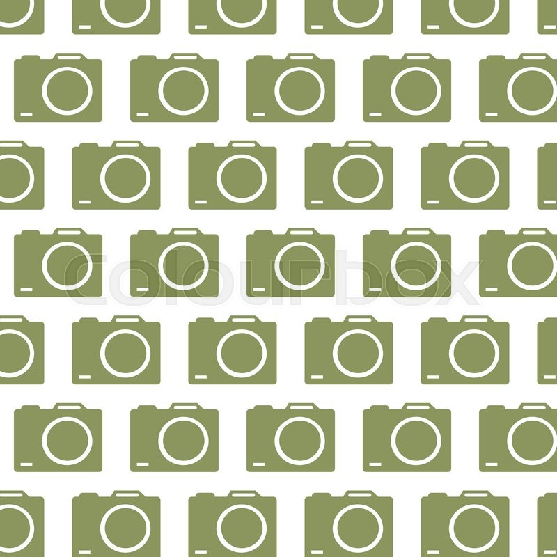 Camera pattern background | Stock vector | Colourbox