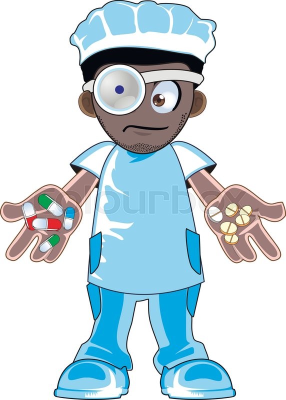 Illustration of a cartoon african ... | Stock vector | Colourbox