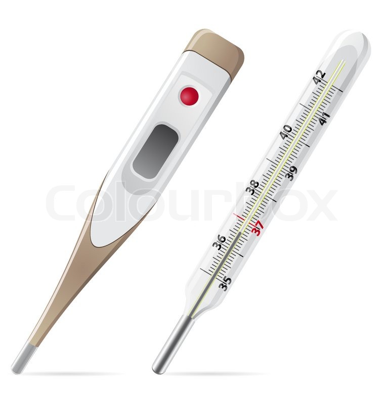 Medical thermometer vector ... | Stock Vector | Colourbox