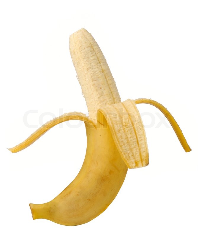 Die offene Banane. | Stockfoto | Colourbox