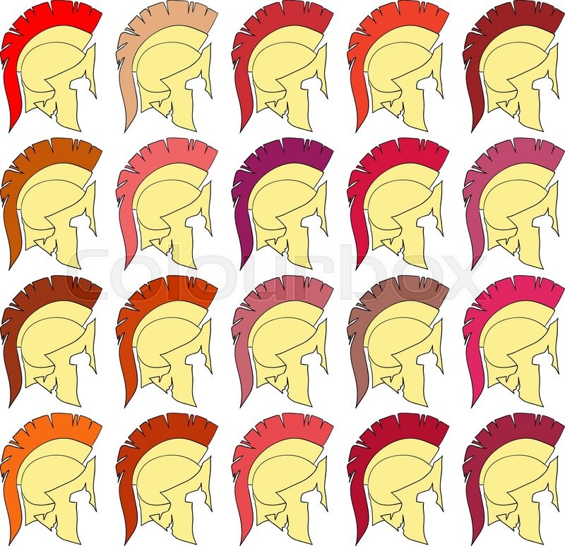 Greek, ancient helmet icon isolated on ... | Stock vector | Colourbox