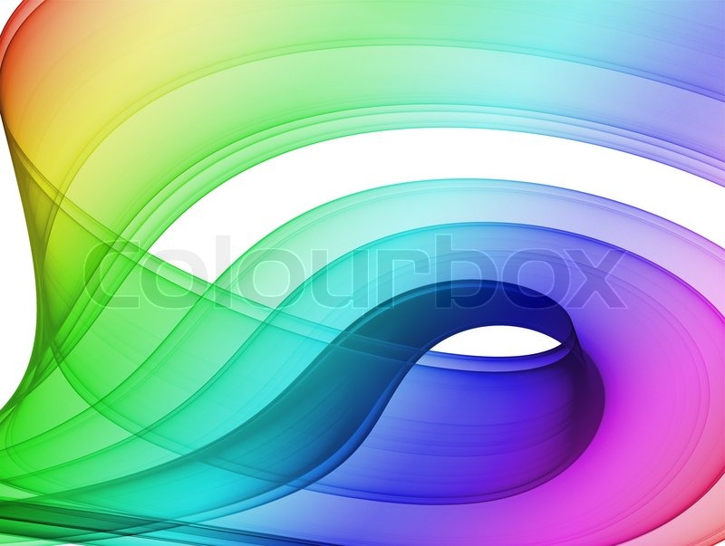 White Colourful Abstract Wallpaper