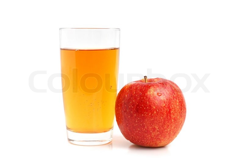 Apfelsaft im Glas und frische Äpfel auf ... | Stock Bild | Colourbox