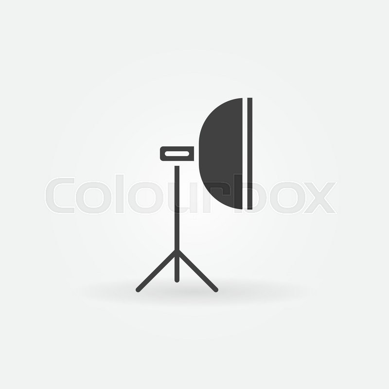 Softbox icon or logo - black ... | Stock vector | Colourbox